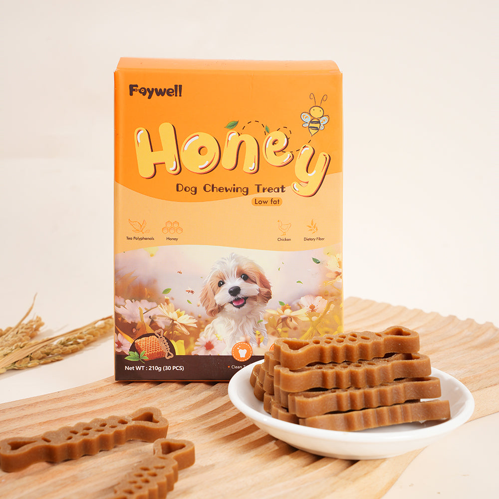 FAYWELL - Honey Dog Chewing Treat with Tea Polyphenols and Dietary Fib ...