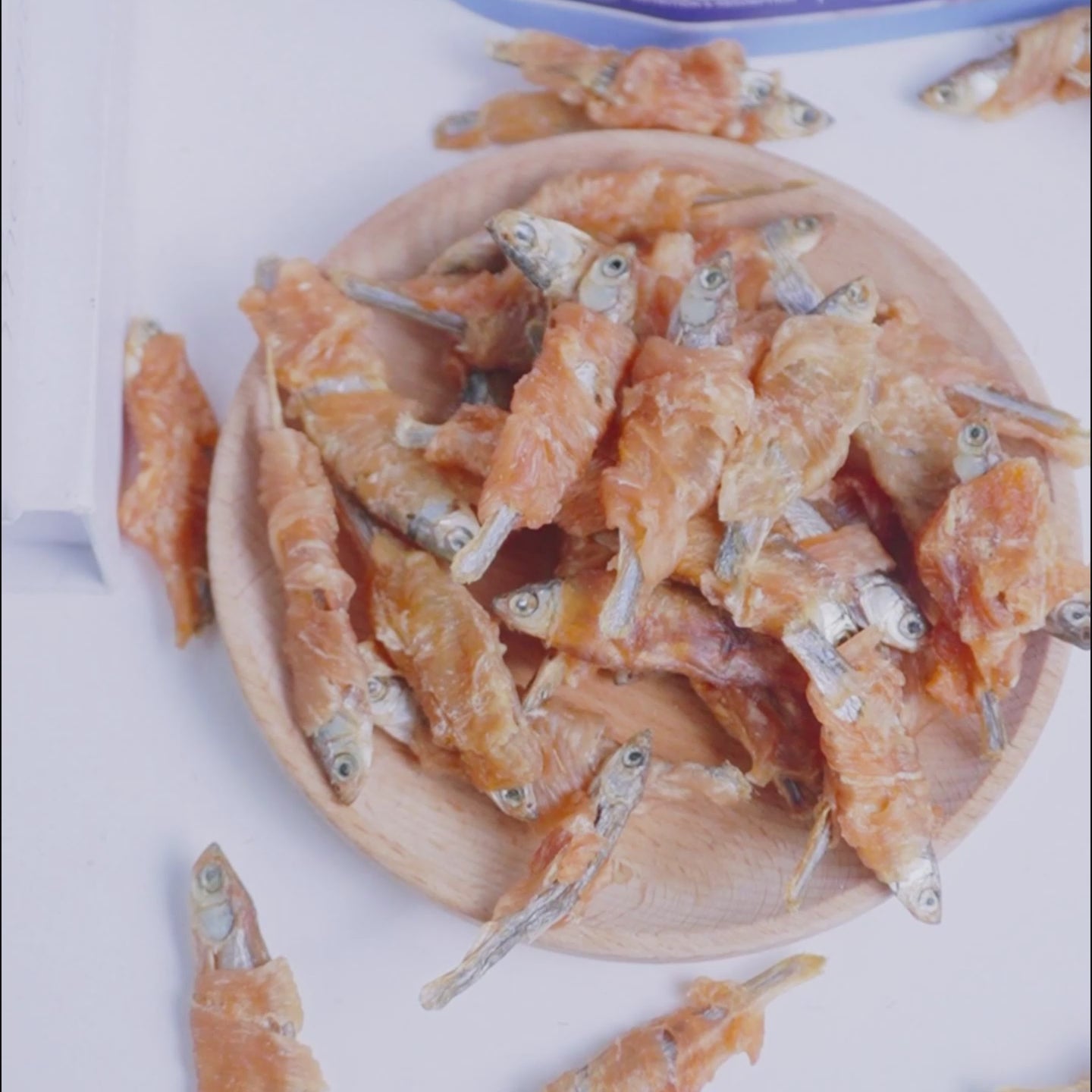 FAYWELL - Chicken Wrapped Fish Treats for Dogs & Cats, Protein + Omega ...